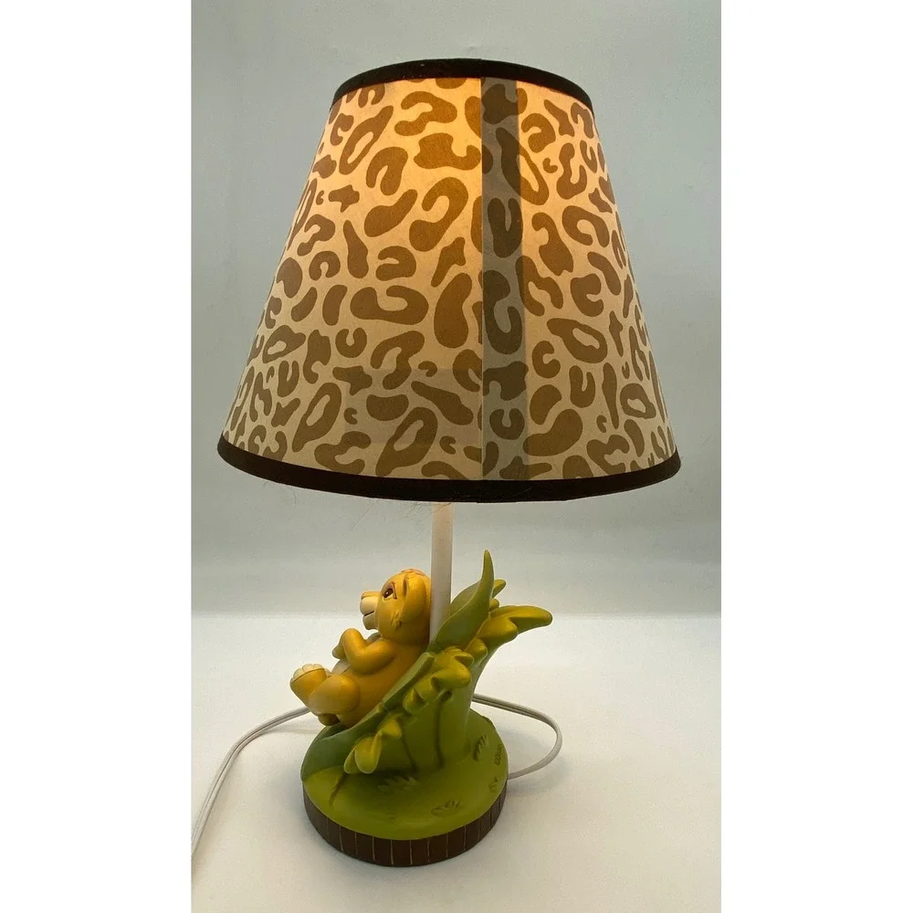 Disney | Accents | Rare Disney Lion King Simba Table Lamp Leopard Print ...